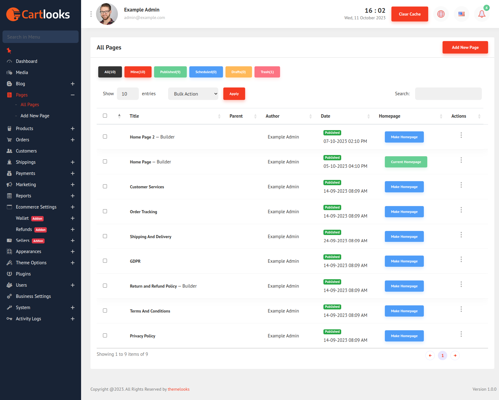 Cartlooks Laravel And Vuejs Powered Multivendor Ecommerce Cms With Pwa By Themelooks